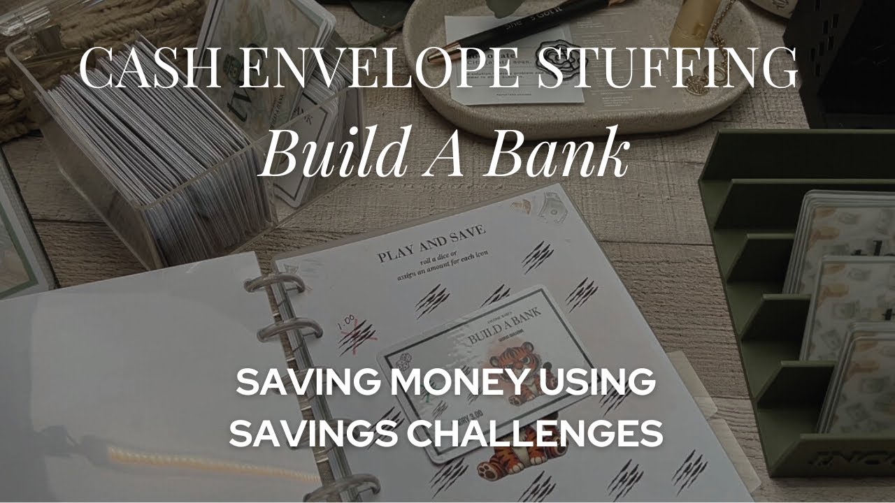 SAVING MONEY with BUILD A BANK Savings Challenge | Cash Envelope Method ...