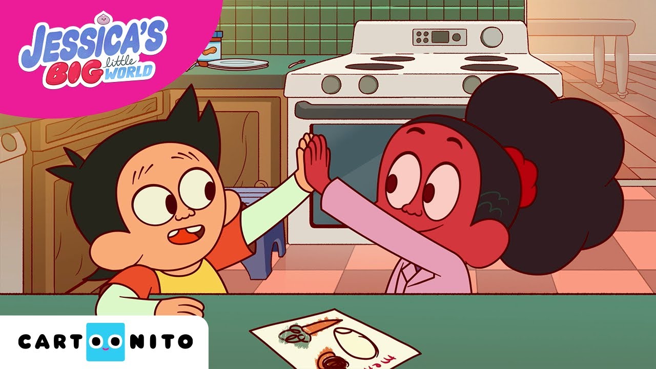 Spelen in de keuken | Jessica's Grote Wereldje | Cartoonito | Cartoons ...