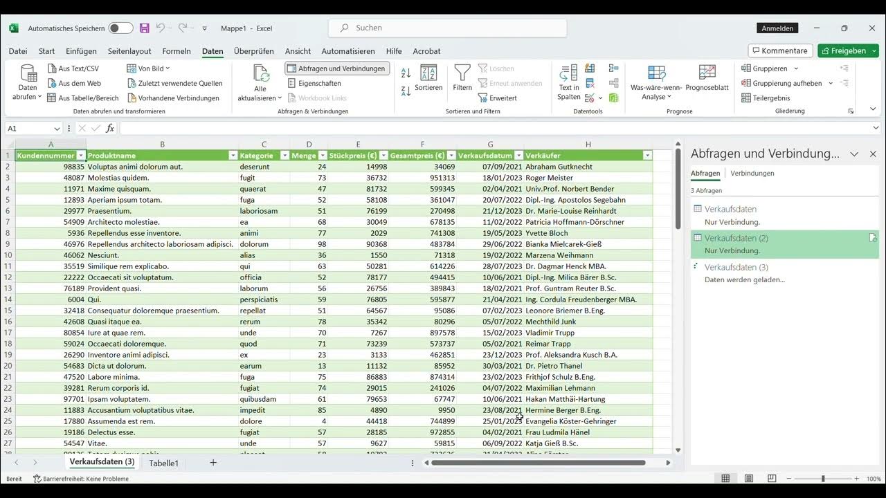 Excel-Tutorial: Importieren von CSV-Dateien Schritt für Schritt - YouTube