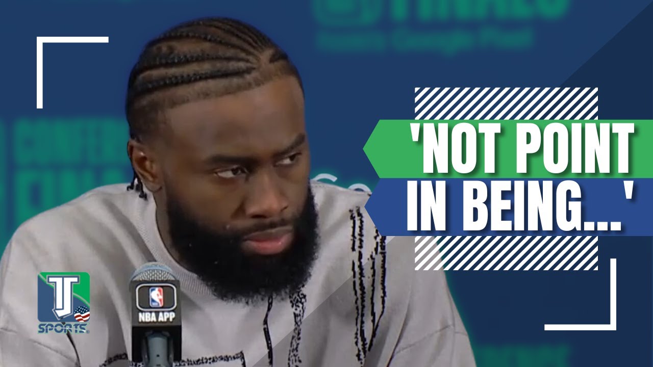 'There's NO POINT in being up here SAD and *****, right?' - Jaylen Brown - YouTube