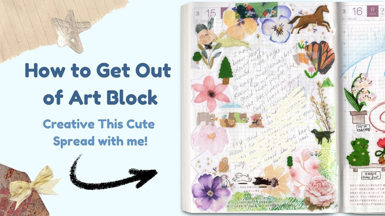 How to get out of art block - Journal With Me Real Time - YouTube