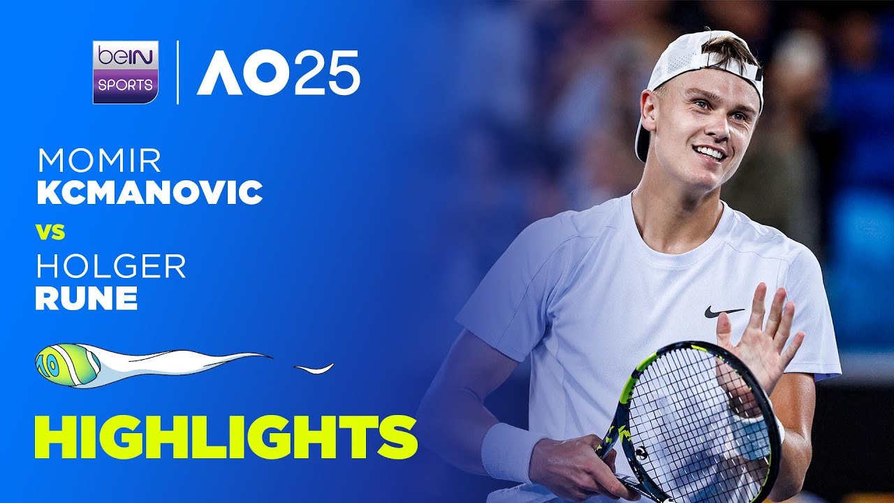 Momir Kcmanovic vs Holger Rune | Australian Open | Match Highlights ...
