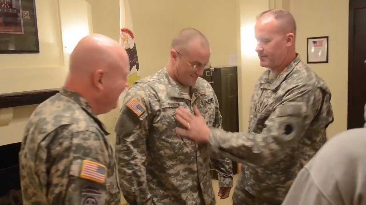 Ceremony: Soldier Promoted to 1st Sergeant - YouTube