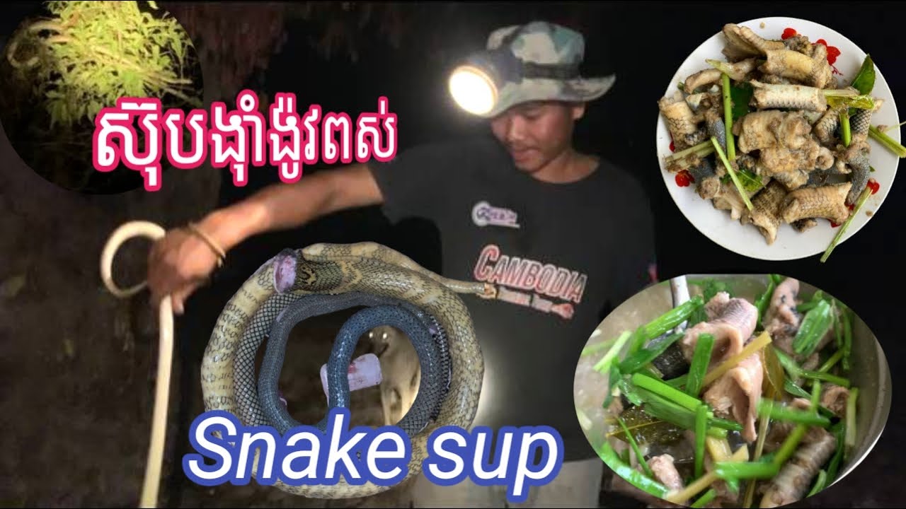 សម្លរស៊ុបង៉ាំង៉ូវ Snake Sup Channel vlogs - YouTube