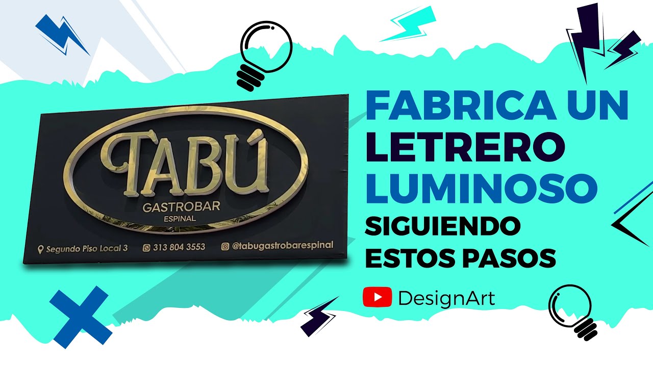 Así FABRICAMOS un LETRERO luminoso con letras EN ACRÍLICO - YouTube