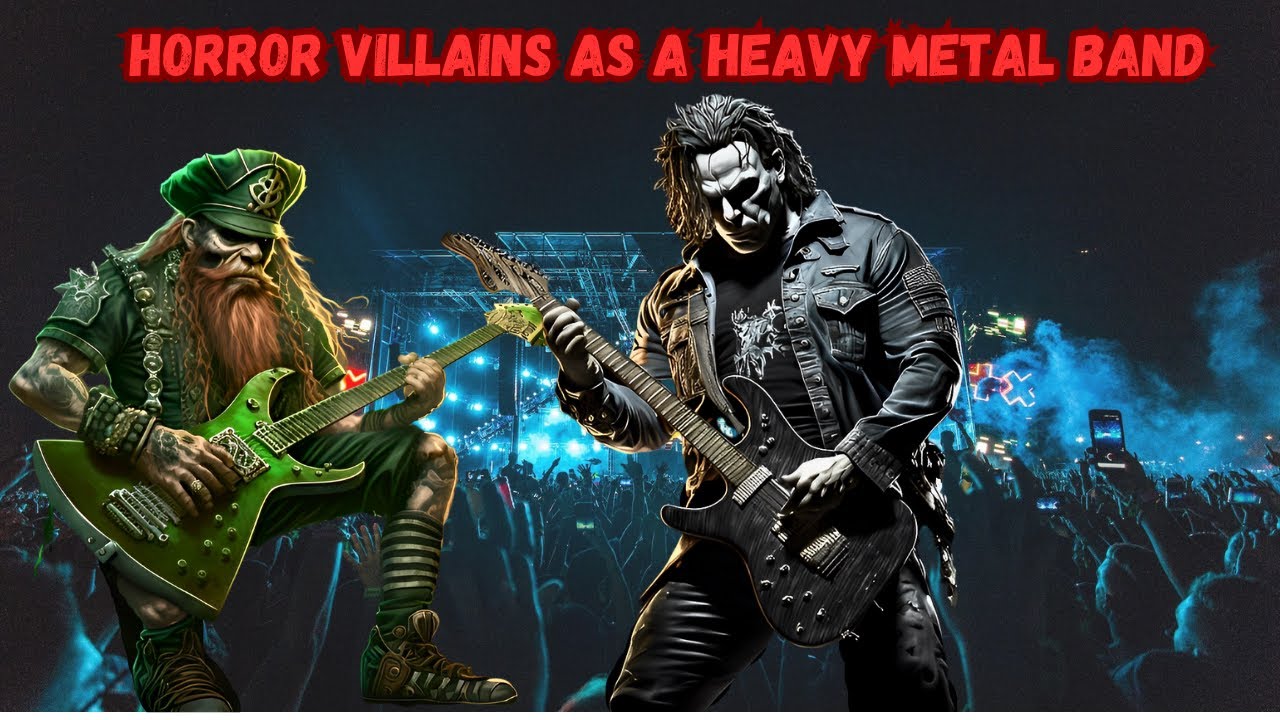 Horror Movie Villains as a Member of a Heavy Metal Band! - YouTube