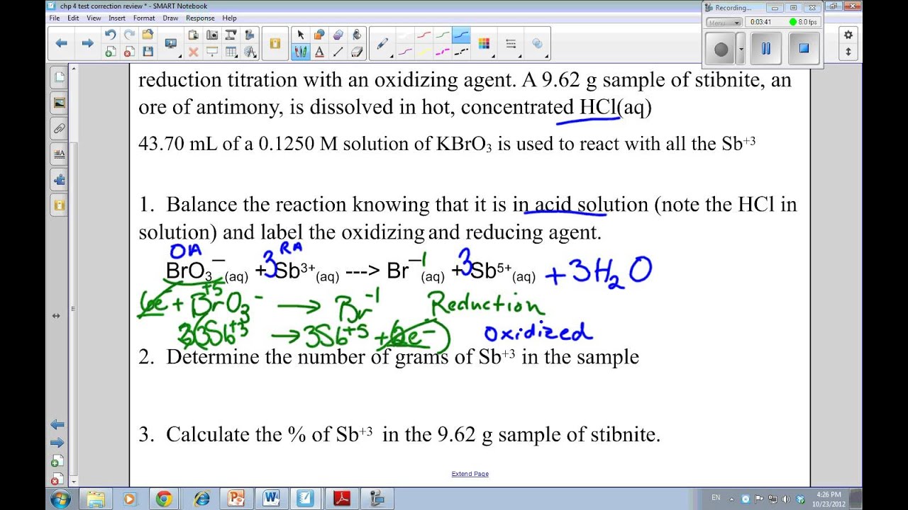REDOX STOICHIOMETRY - YouTube