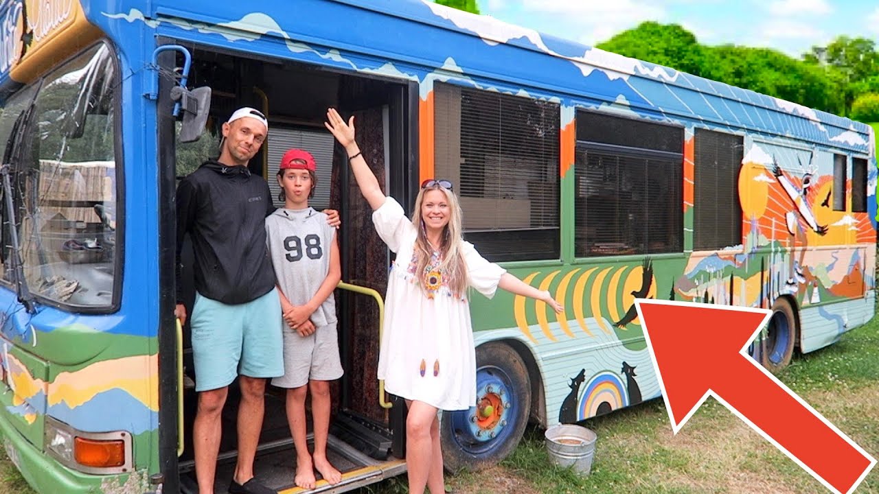 AMAZING Tiny House BUS CONVERSION TOUR van life to bus life! - YouTube