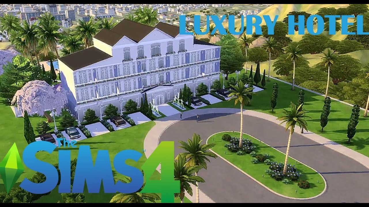 LUXURY HOTEL // THE SIMS 4 - speed build / No CC - YouTube
