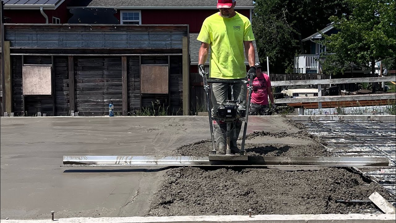Shop Build Concrete Slab EP 16 - YouTube
