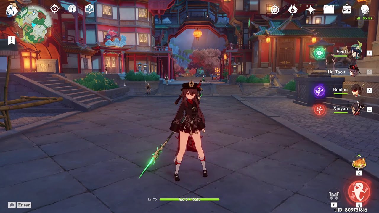 Hu Tao all 6 Normal Attack Animations | Genshin Impact - YouTube