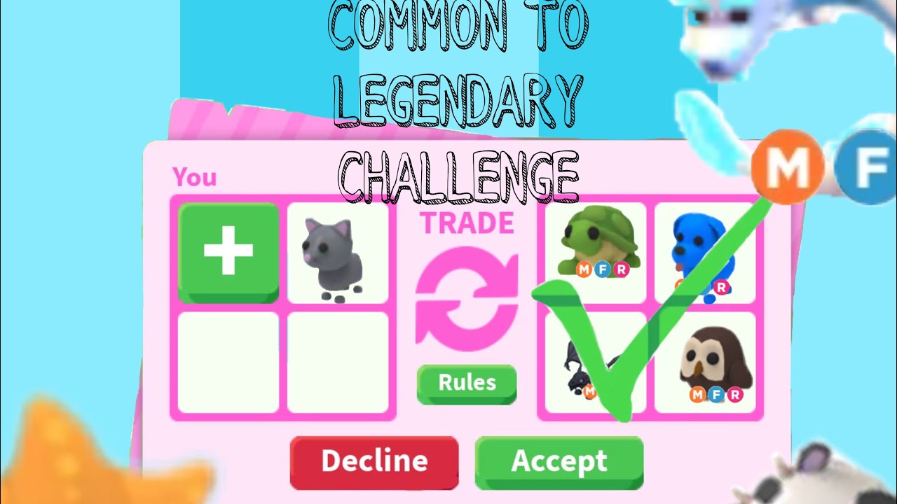 COMMON TO LEGENDARY CHALLENGE // ADOPT ME!! - YouTube