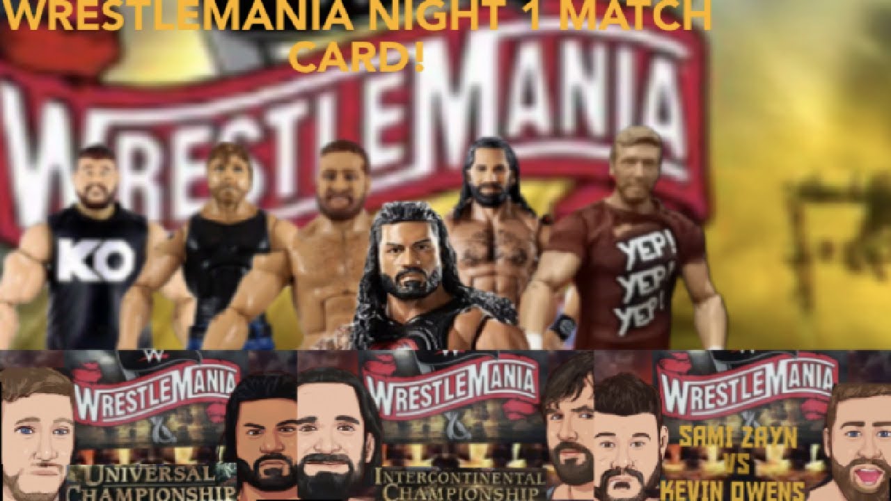 Inside The Wrestling: WrestleMania night 1 Match cards Episode 12 ...