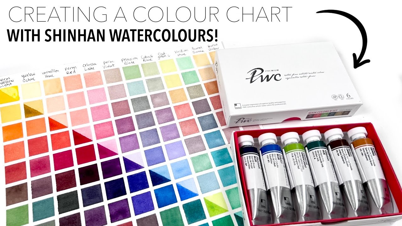 Creating A Colour Mixing Chart With ShinHan Premium Watercolours! - YouTube
