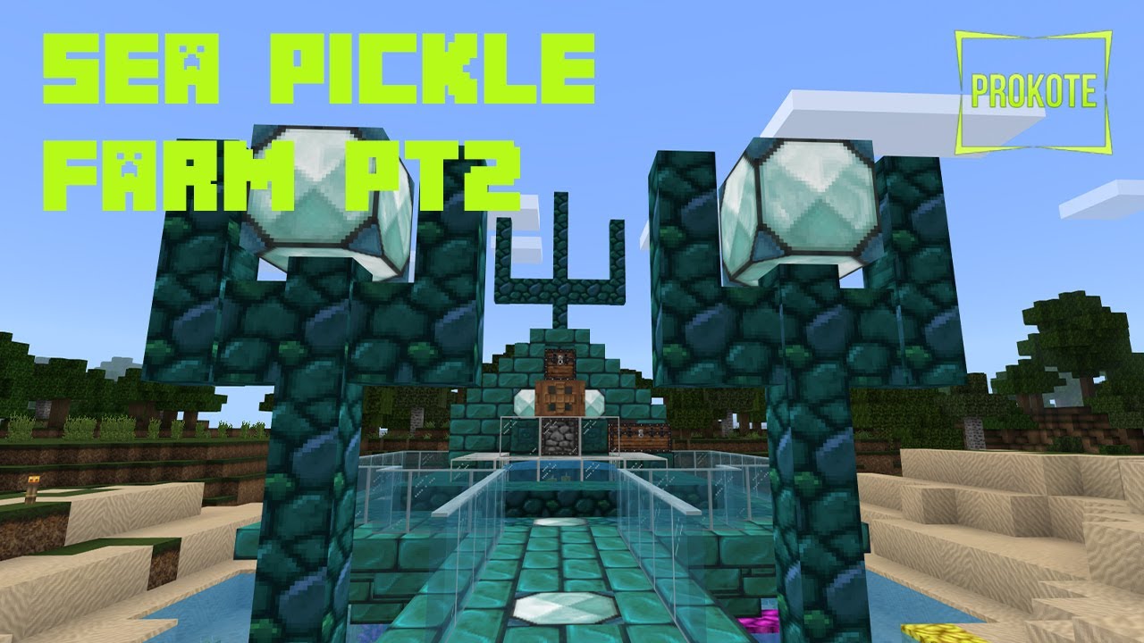 Minecraft Bedrock/MCPE 1.13 Let's Play: Making the Sea Pickle farm ...