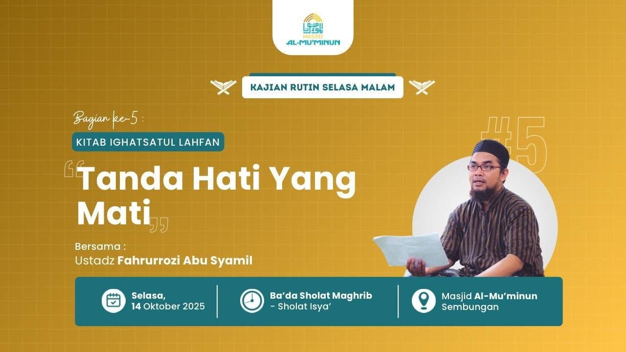 🔴Live Kajian Rutin Selasa Malam || Bersama : Ust.Fahrurozi Abu Syamil ...