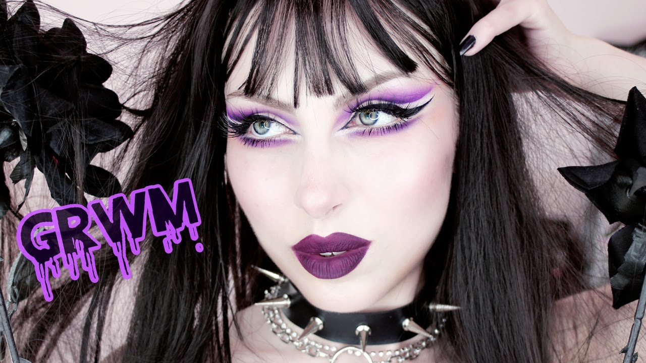 GOTH MAKEUP TUTORIAL | Apsanil Clothing Haul | Vesmedinia - YouTube