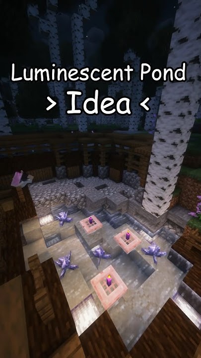 How to make a Luminescent Pond in Minecraft Tutorial! #minecraft - YouTube