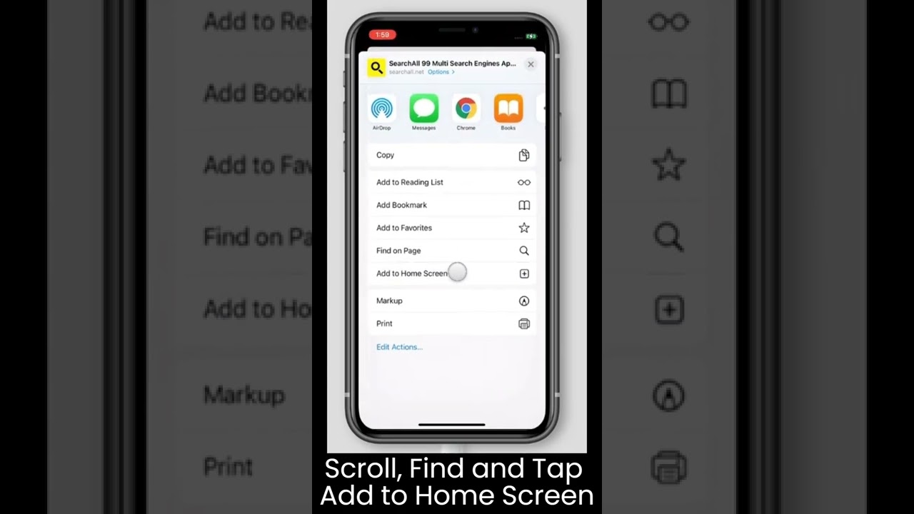 Search 100 Multi search engines on iPhone Safari Browser - Add ...