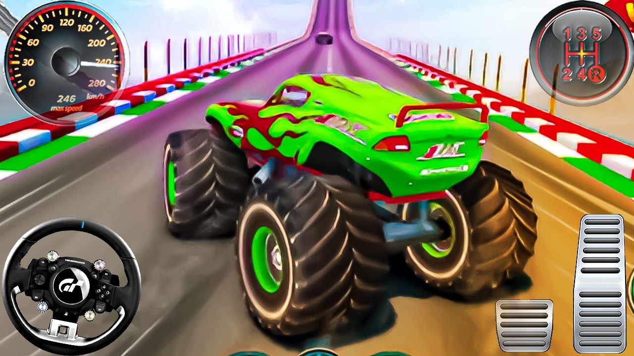 Super Crazy Mega Ramp Monster Car Racing: GT Car Racing 3D - Android ...