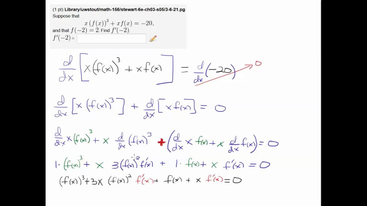 Chain Rule with Unknown Function - YouTube