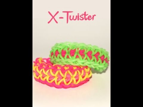 How To Make The X Twister Rainbow Loom Bracelet |Tutorial| - YouTube