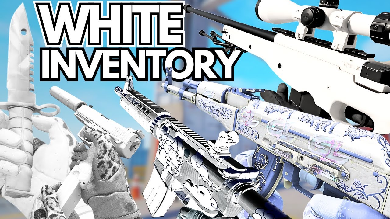 The BEST WHITE Inventory in CS2 (BUDGET White Skins Loadout) - YouTube