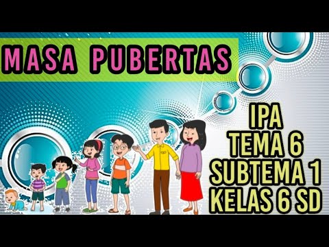 PUBERTAS | MATERI IPA KELAS 6 TEMA 6 - YouTube