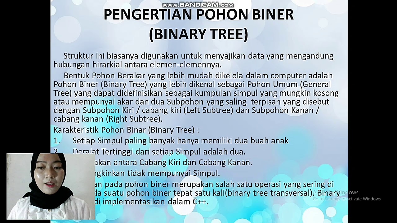 Project Struktur Data (Kunjungan Pohon biner) Binary tree - YouTube