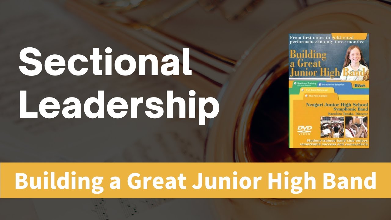 Band student leadership in sectional - YouTube