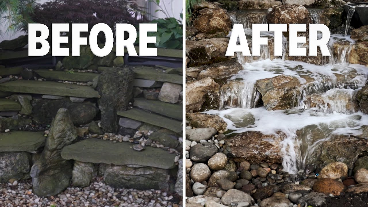 Finishing a HUGE waterfall in a TIGHT Space - YouTube