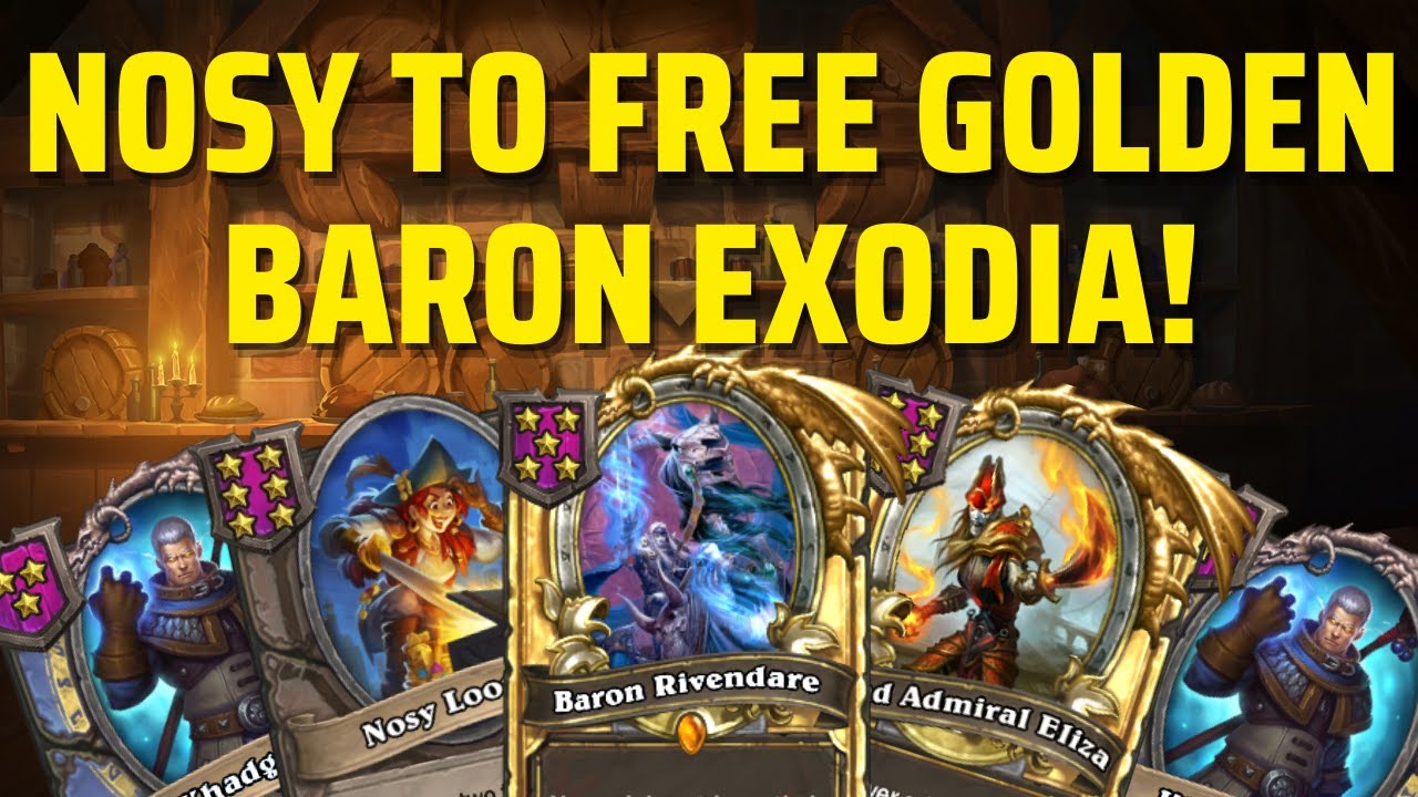 Nosy into Free Golden Baron Exodia! | Hearthstone Battlegrounds ...