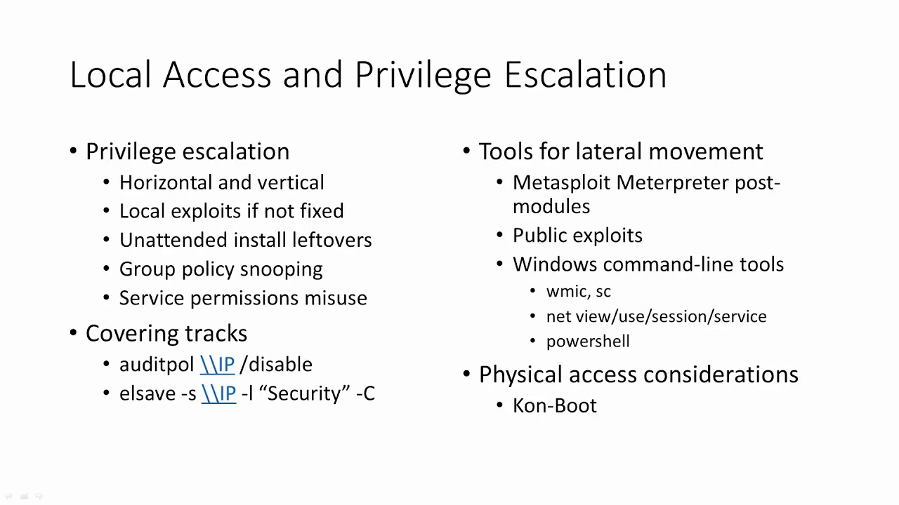 5-5 Local access and privilege escalation - YouTube