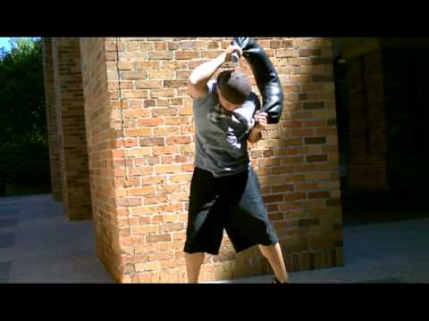 Homemade Bulgarian Sandbag and exercises - YouTube