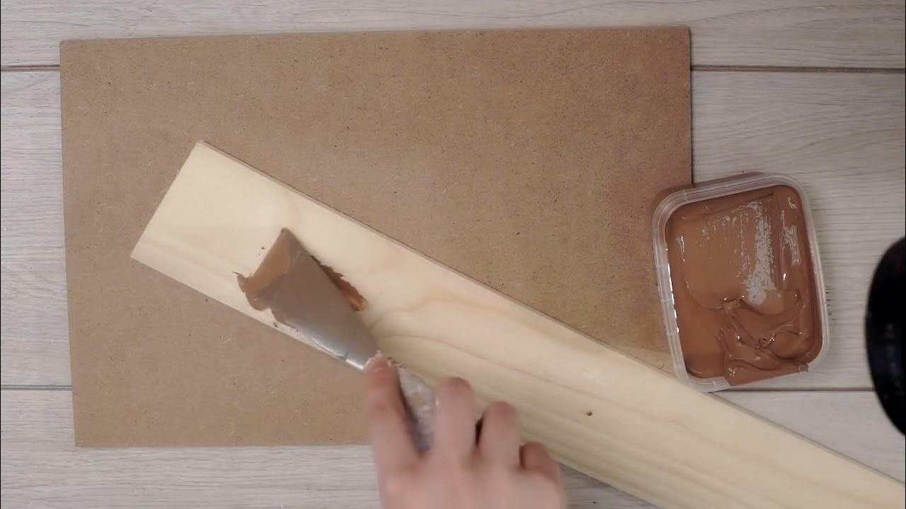 Wood Шпатлевка акриловая по дереву - YouTube