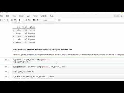 Como realizar a conversão de variáveis categóricas em variáveis ...