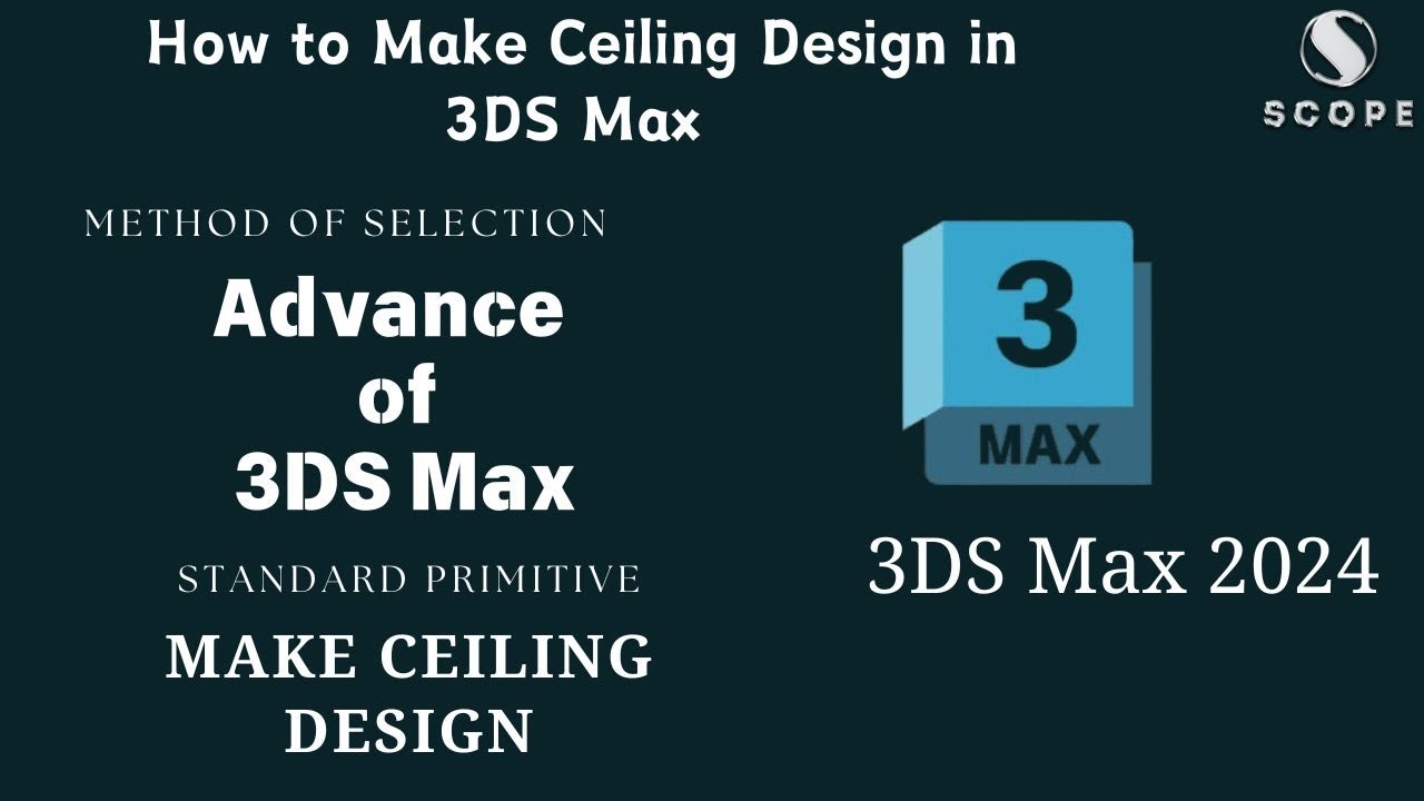 How to Make Ceiling Design in 3Ds Max || Create Stunning Ceiling ...