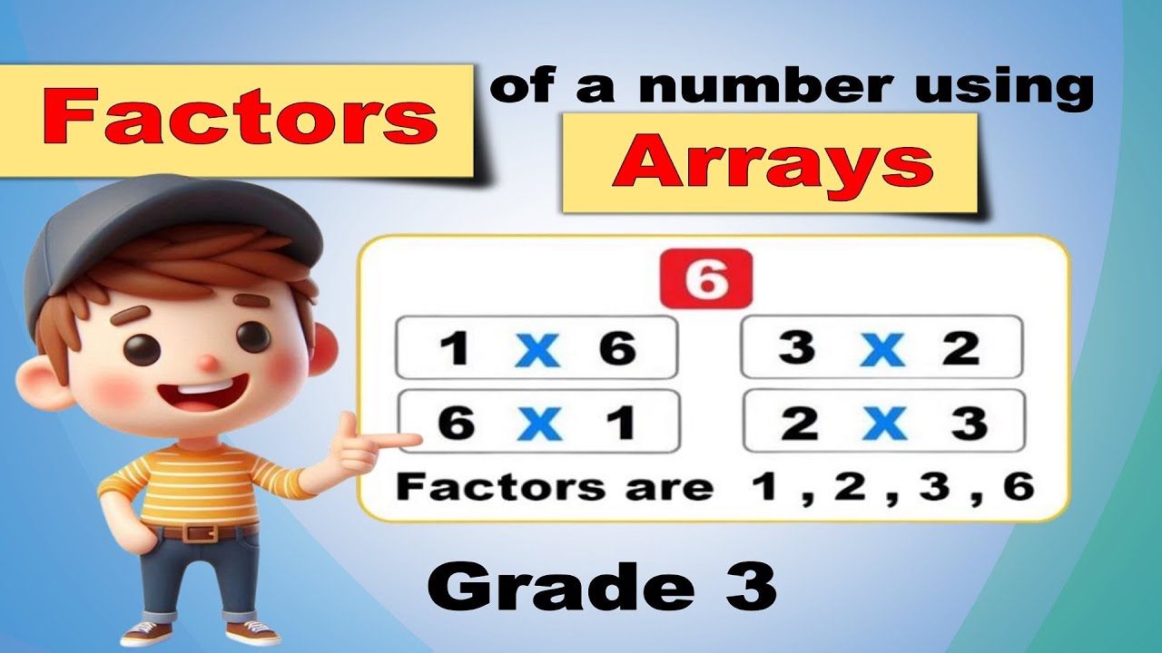 Grade.3.U3.Lesson5.Factors Of A Number Using Arrays - YouTube
