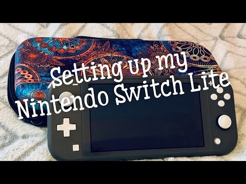 Setting up my Nintendo Switch Lite (Ft. Nala) | Gray Nintendo Switch ...