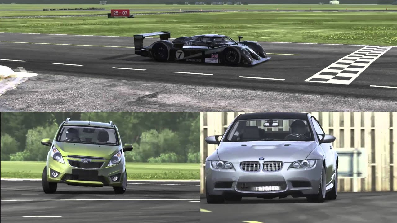Bentley LMP vs BMW M3 vs Chevy Sonic - YouTube