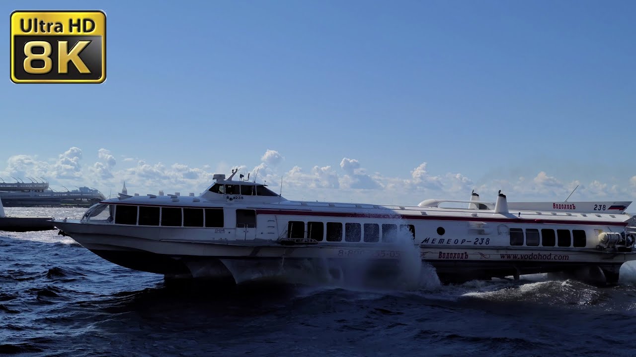 Journey to Peterhof, we go along the Neva River, St. Petersburg, 08/13 ...