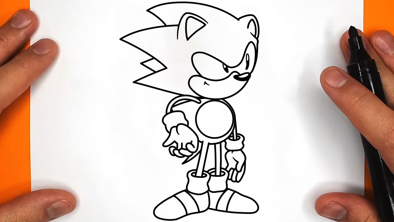 COMO DIBUJAR A SONIC CD (Mega CD Locked-on) | Friday Night Funkin (FNF ...