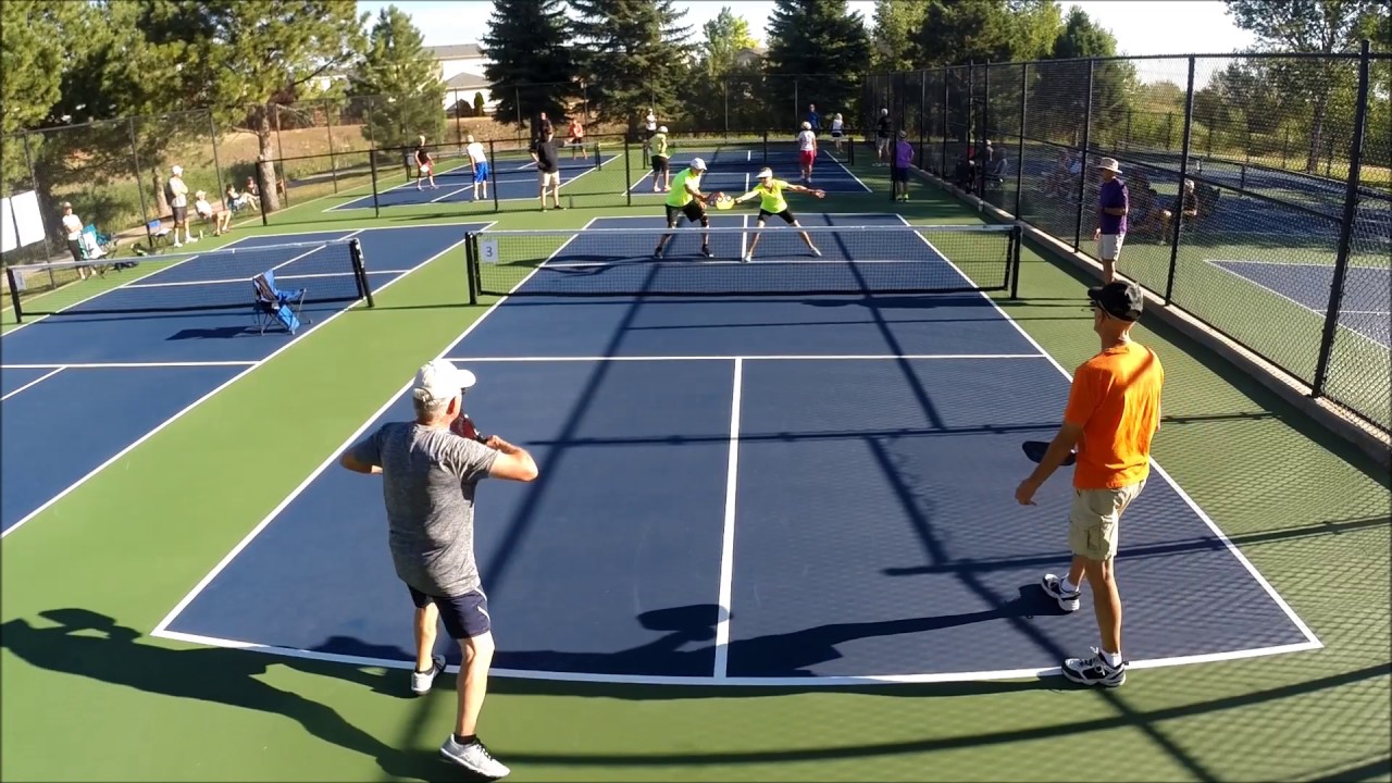 Pickleball Tournament final with Johnson's Game 1 - YouTube