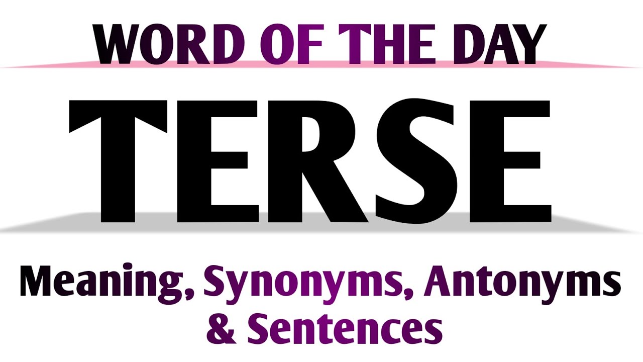 Terse Meaning in English & Hindi | Terse Synonyms & Antonyms | Terse ...