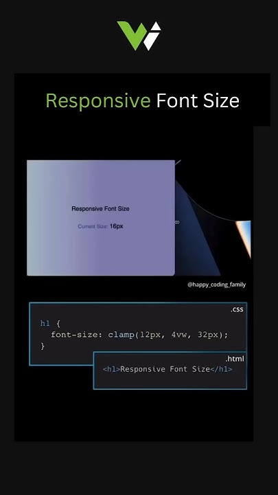 Create Easy Peasy Responsive Font Design With Css And Html Html Css Htmlcss Webdesign Shorts