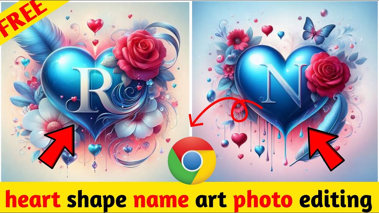 How To Create Name Art Photo | Name Art Video Editing | 3D Viral Name ...
