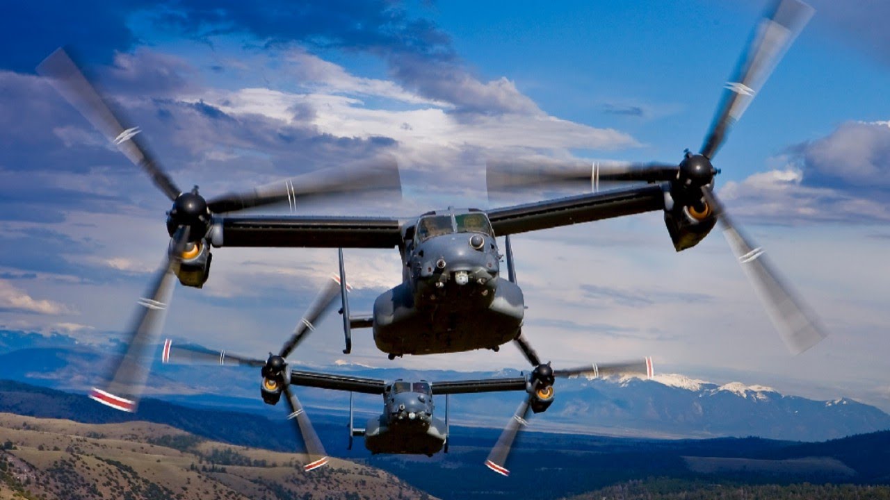 Great, Action From V-22 Osprey At Night - YouTube