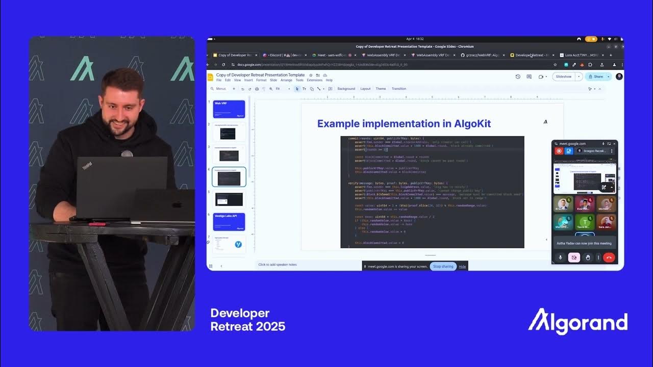 Web VRF @ 2025 Algorand Developer Retreat - YouTube