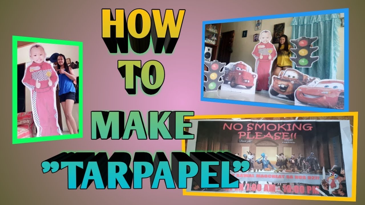 how to make tarpapel / diy tarpaulin (tagalog full tutorial)2020 - YouTube