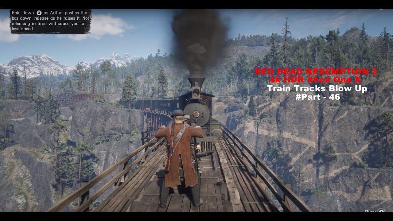 Train Tracks Blow Up RED DEAD REDEMPTION 2 Part - 46 [4k HDR Xbox One X ...